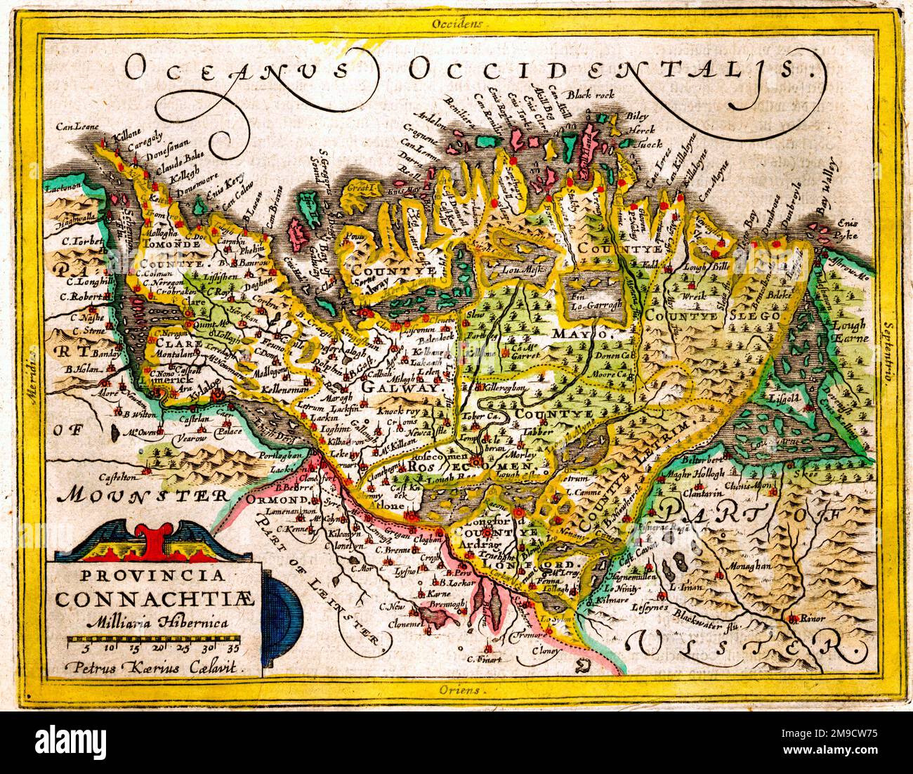 Ireland map 17th century hi-res stock photography and images - Alamy