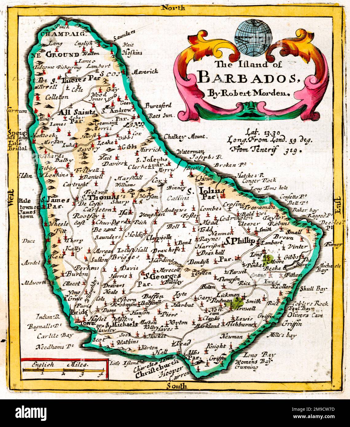 Map of barbados hi-res stock photography and images - Alamy