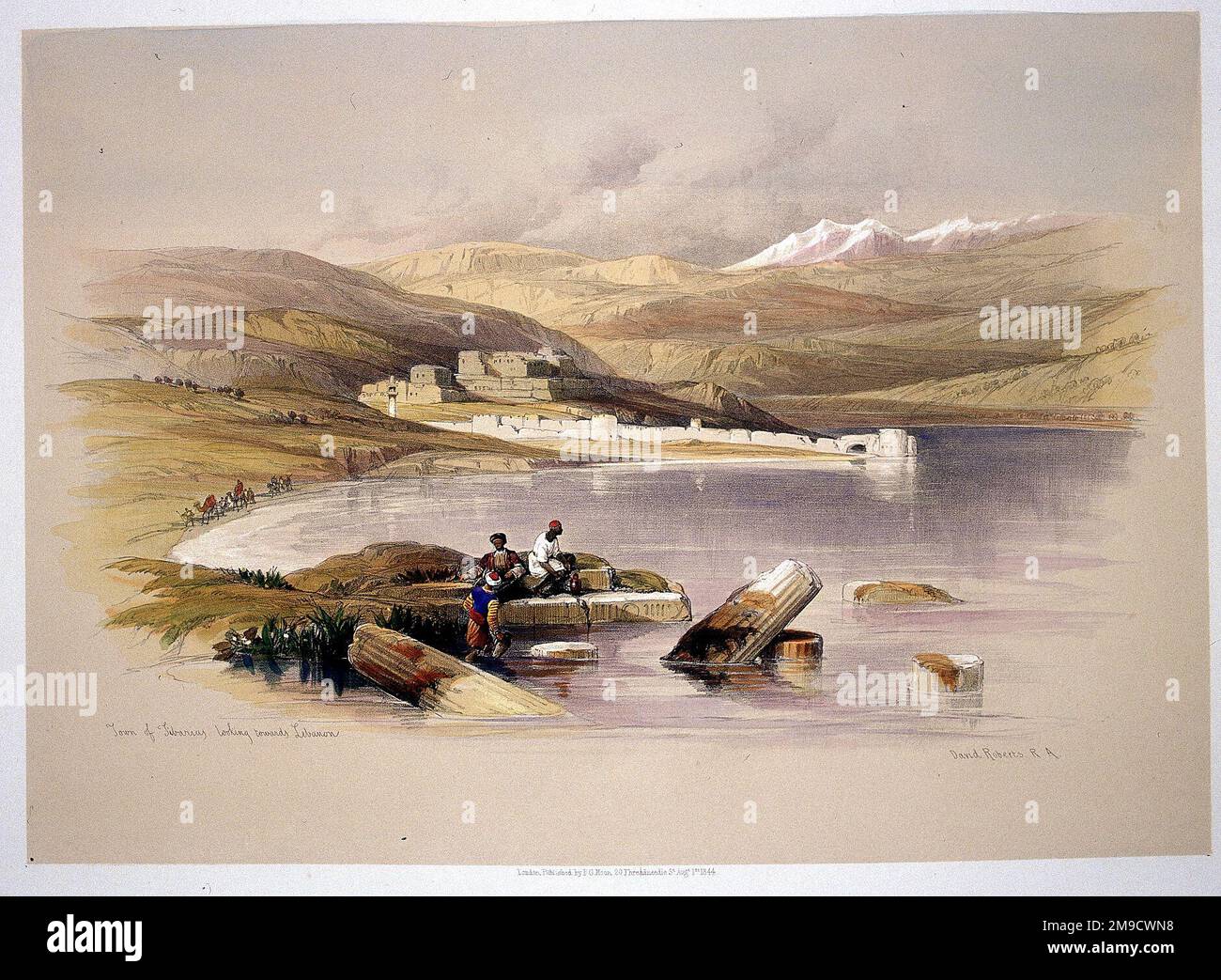 Tiberius and the Sea of Galilee from the Walls of Saffet, Israel ...