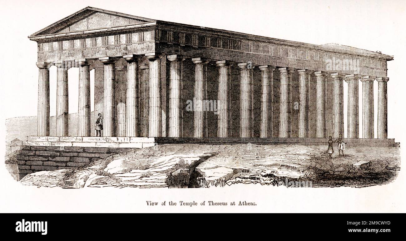 Temple of Theseus At Athens, Greece Stock Photo - Alamy