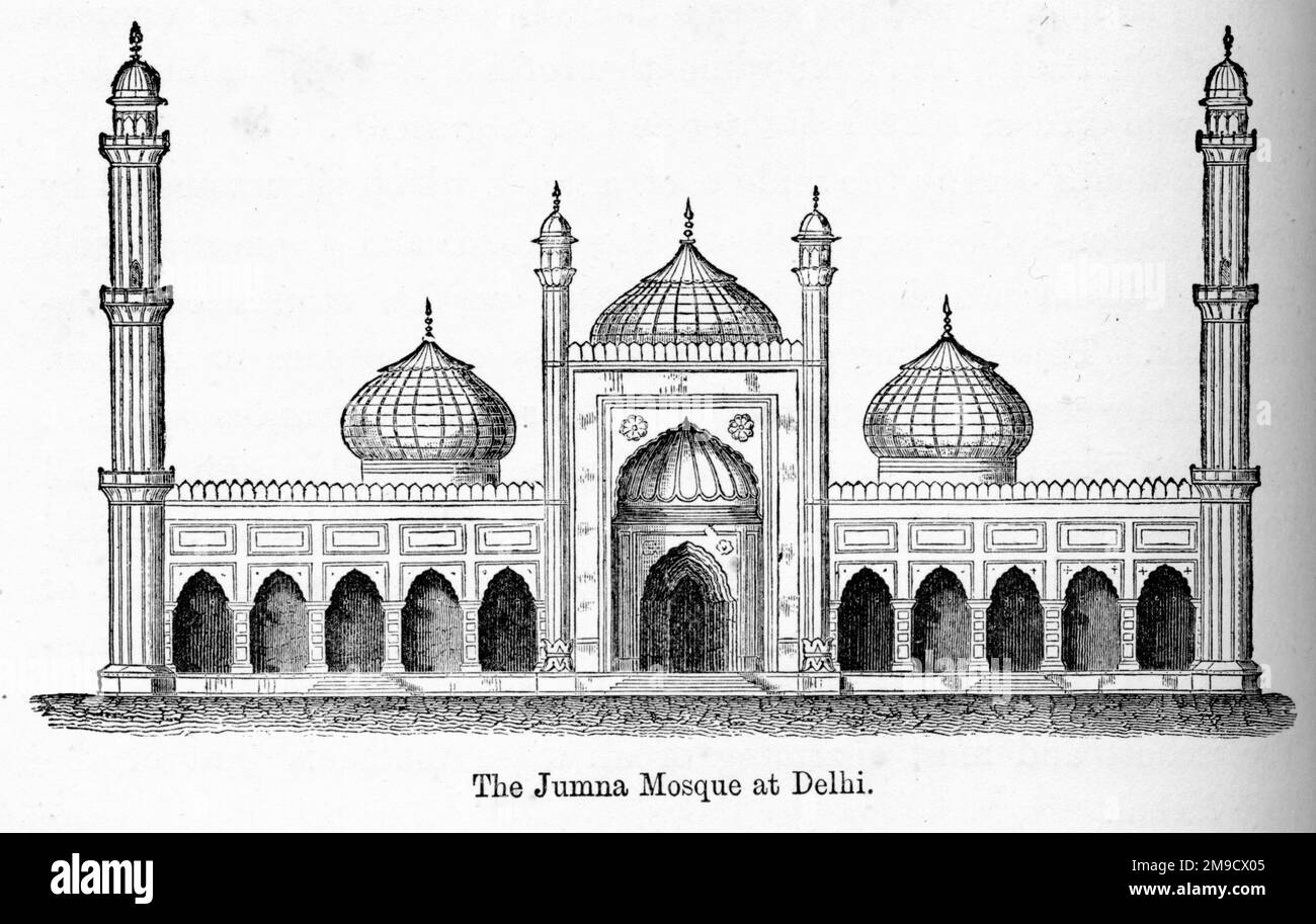 The Jama Masjid, Jumma Mosque in Delhi, India Stock Photo - Alamy