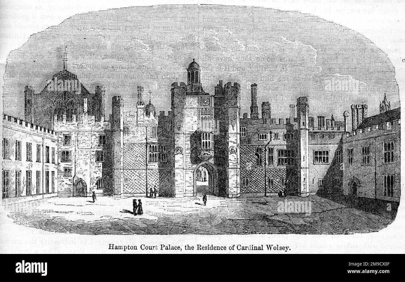 England london hampton court Black and White Stock Photos & Images - Alamy