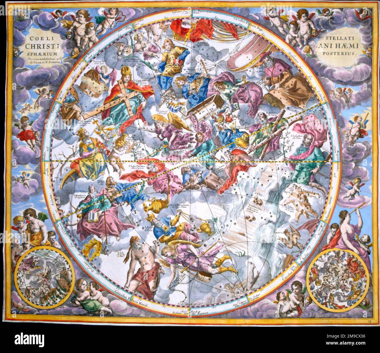 Celestial Star Map of Constellations based on Christian symbolism ...