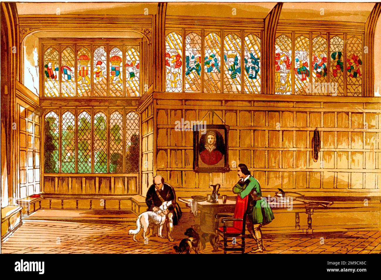 Interior of Ockwells Manor, Berkshire, England Stock Photo - Alamy