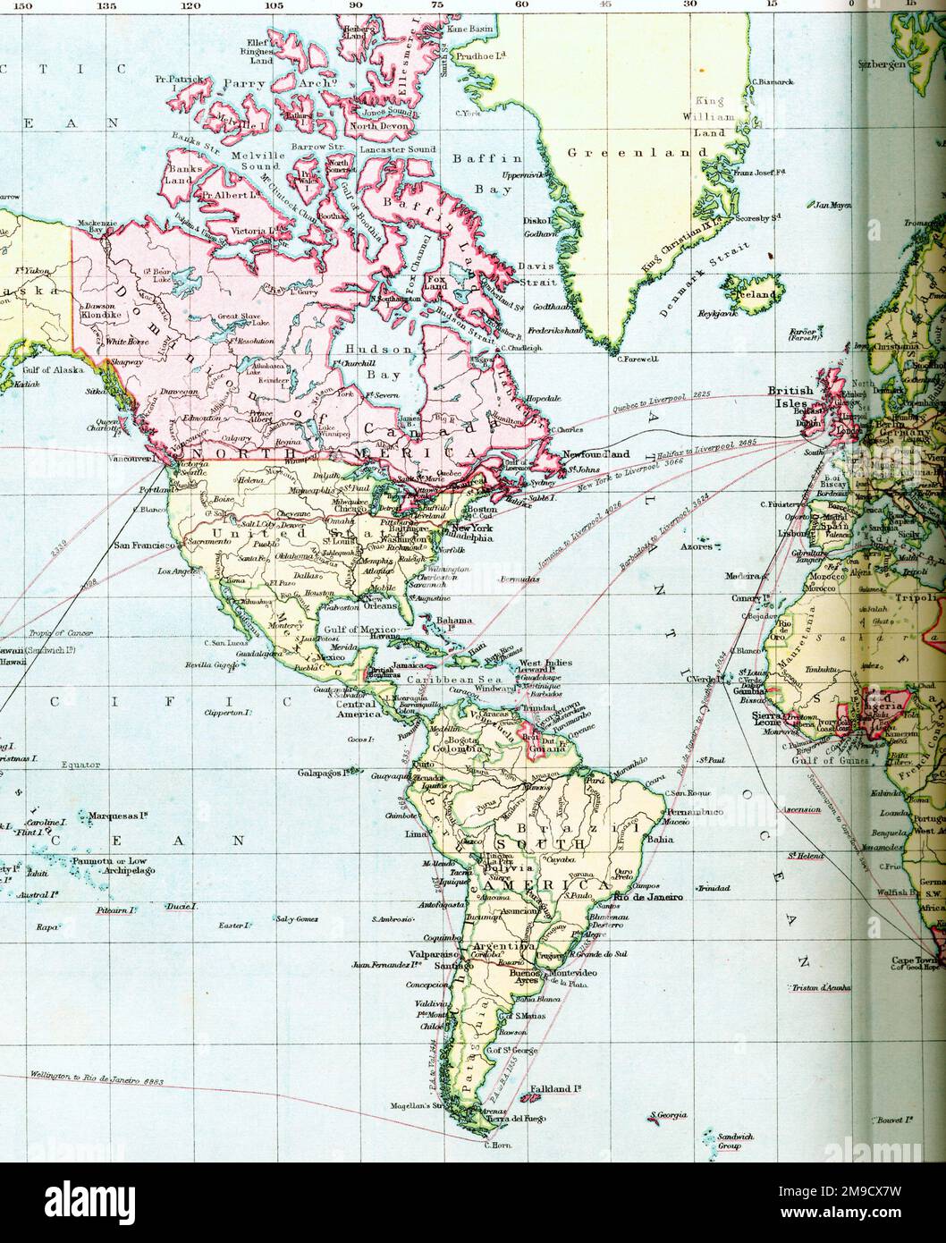 British empire map 19th century hi-res stock photography and images - Alamy