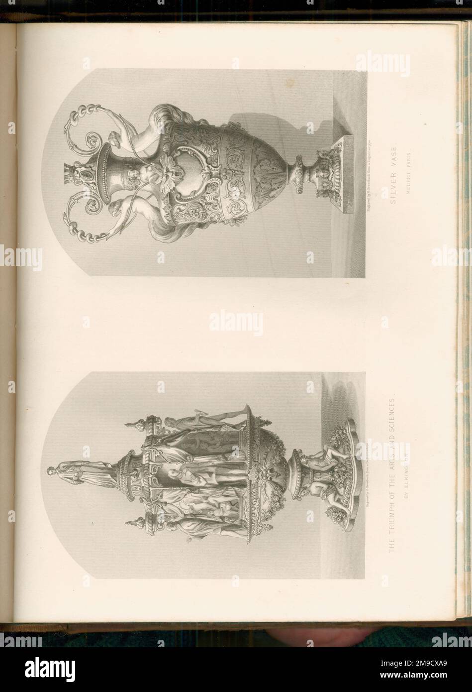 Great Exhibition, Crystal Palace Catalogue - Silver Vases Stock Photo ... Great Exhibition, Crystal Palace Catalogue - Silver Vases Stock Photo ...