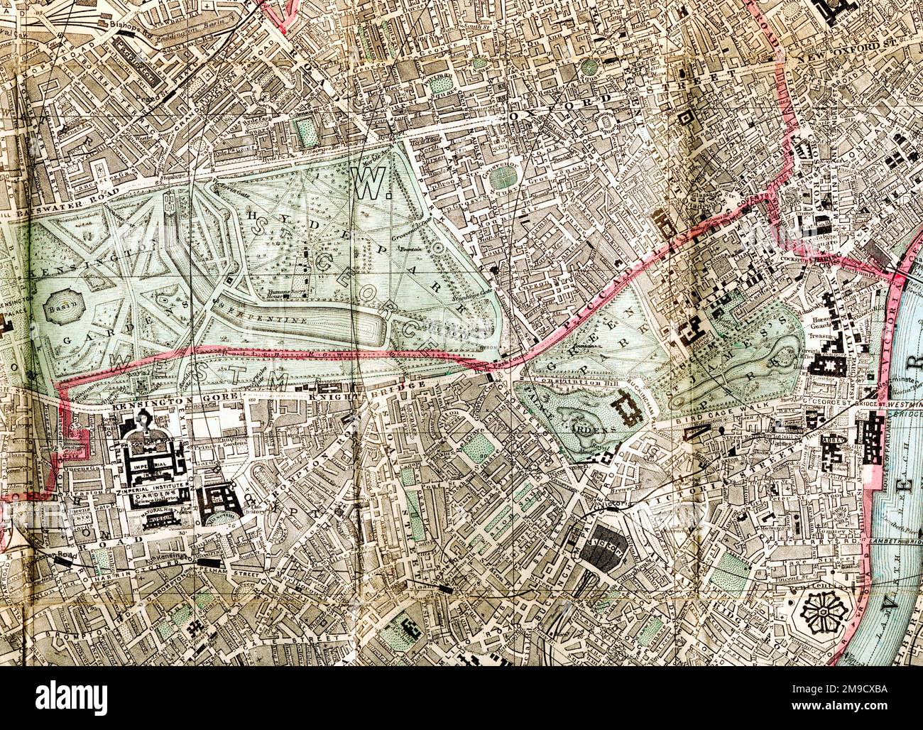 Hyde Park, Buckingham Palace, Whitehall, Parliament, Mayfair, London ...