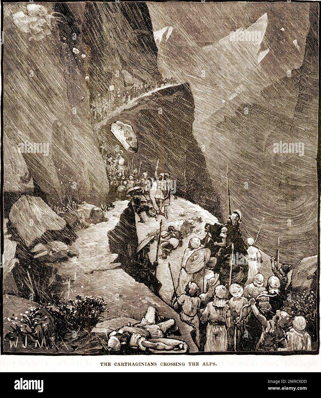 Hannibal crossing the alps hi-res stock photography and images - Alamy