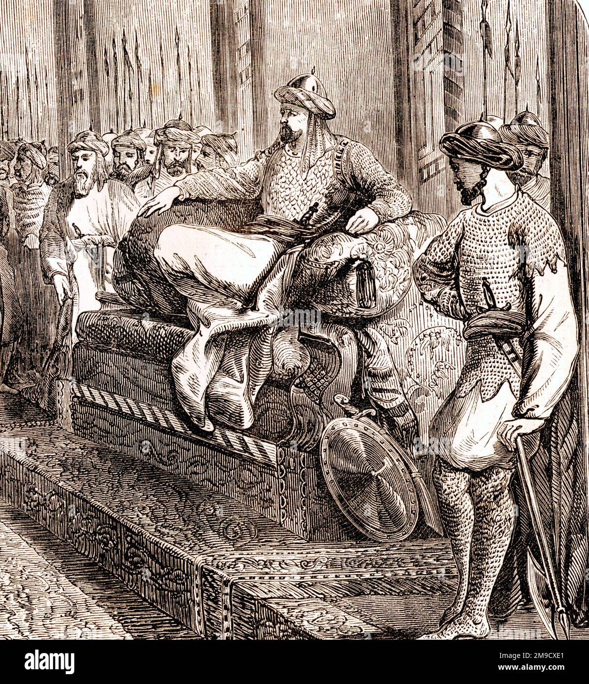 Saladin Yusuf ibn Ayyub, first Sultan of Egypt Stock Photo - Alamy