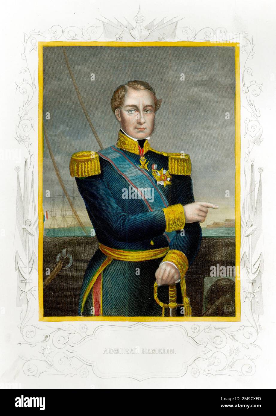 Admiral Ferdinand-Alphonse Hamelin, French naval officer Stock Photo ...