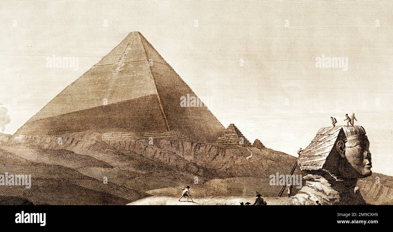 Pyramid and Sphinx, Egypt Stock Photo - Alamy