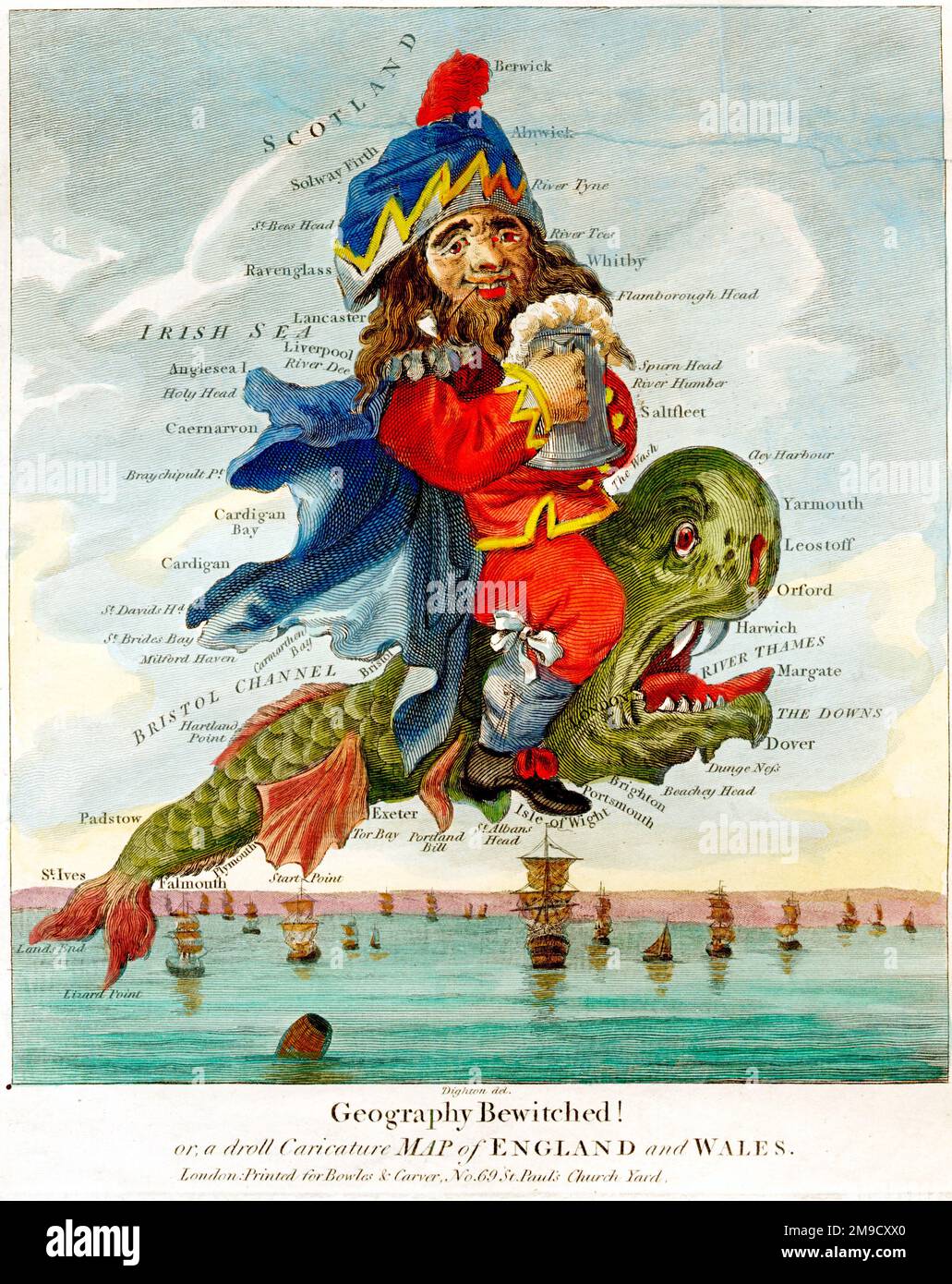 Cartoon Map Of England Uk