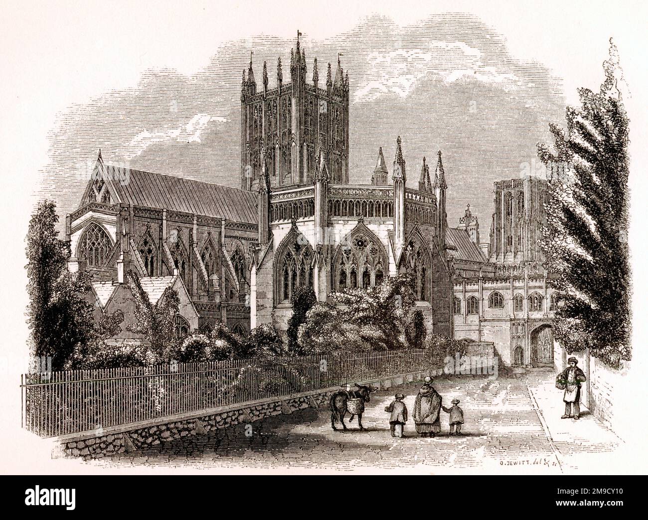 Wells Cathedral - Chapter House And Chain Gate Stock Photo - Alamy