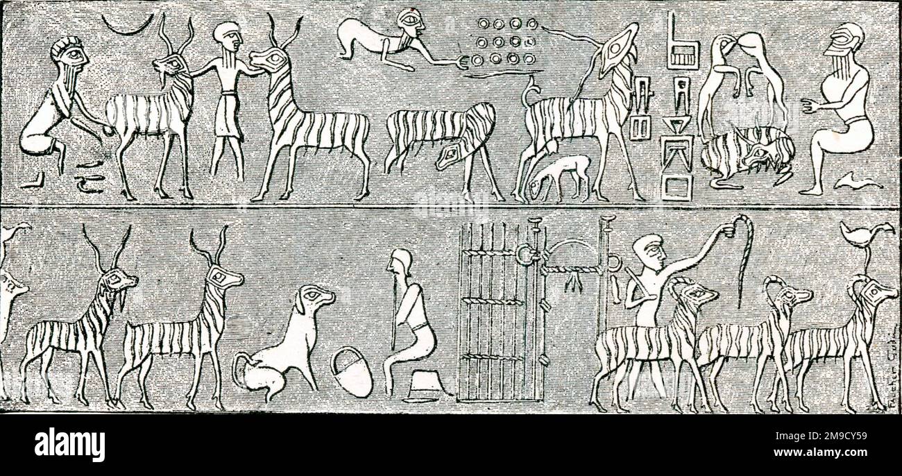 Agricultural Life By Artists Of The Time Stock Photo - Alamy