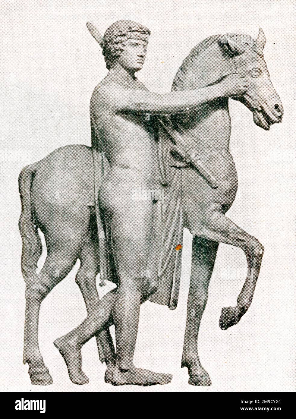 Roman Boy With Horse (Sculpture Stock Photo - Alamy