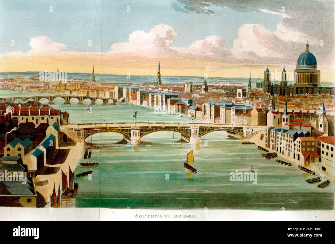 Southwark bridge 19th century hi-res stock photography and images - Alamy