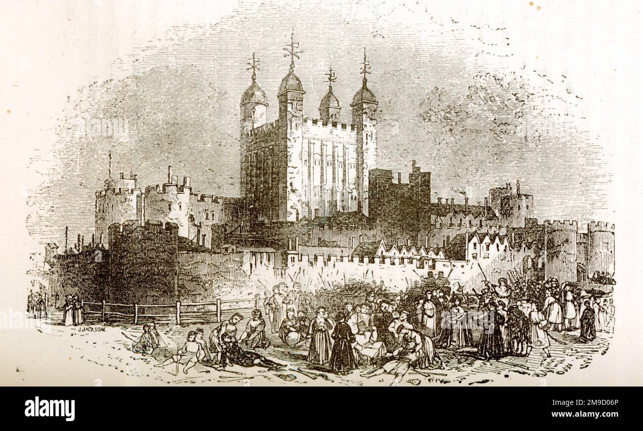 Tower Of London In Henry Vi Time Stock Photo - Alamy