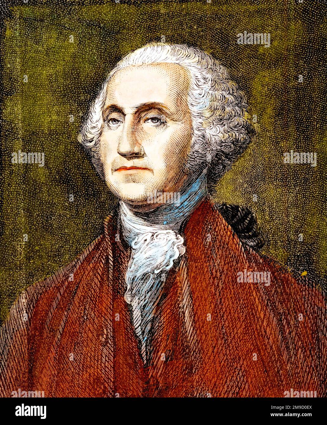 George Washington - Portrait Stock Photo - Alamy