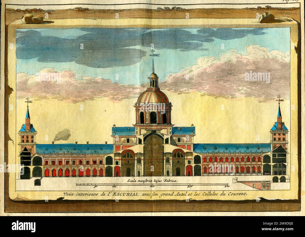 Escurial - Interior Grand Altar & Convent Cells Stock Photo - Alamy