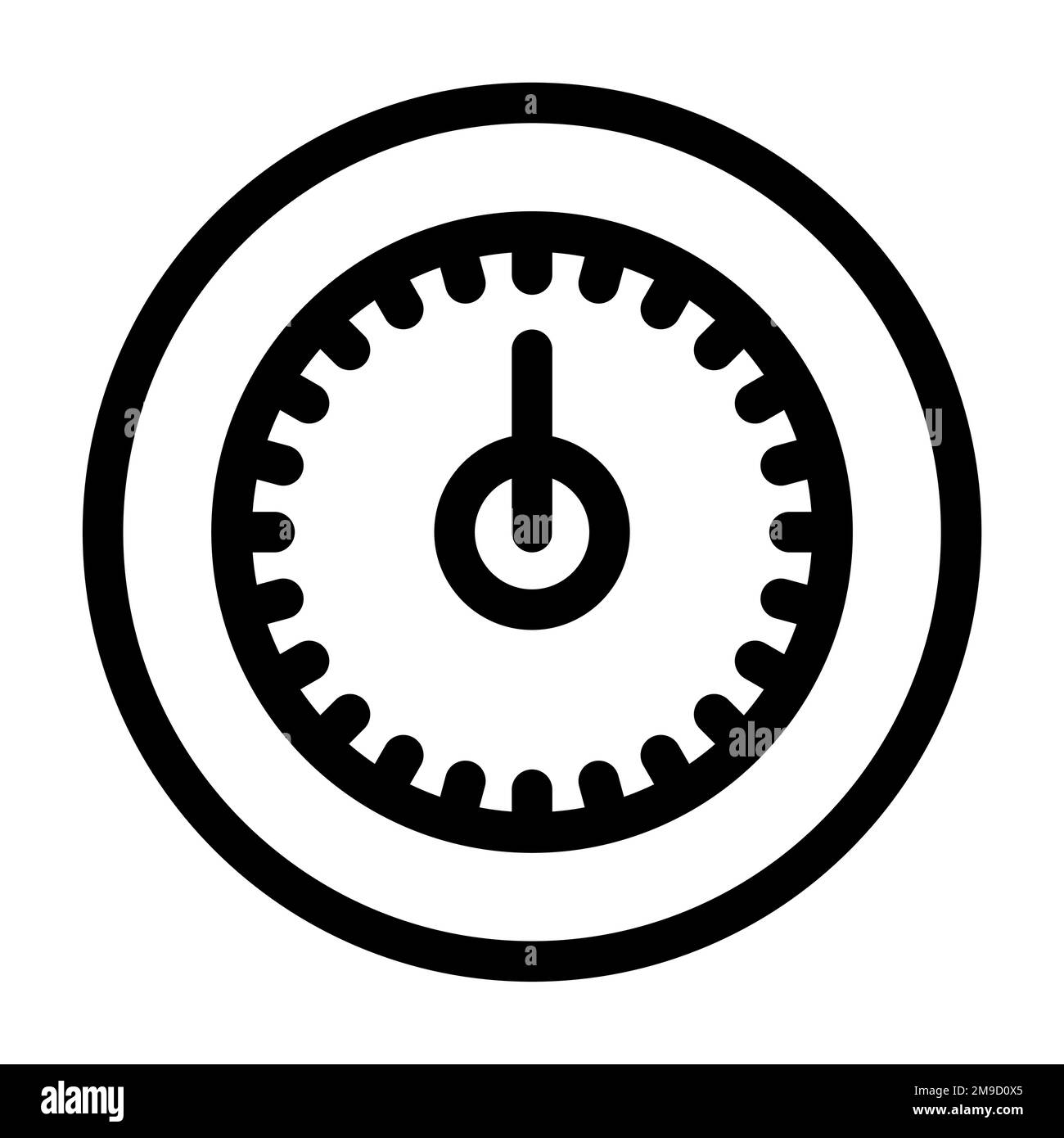 Safe combination line icon isolated on white background. Black flat ...