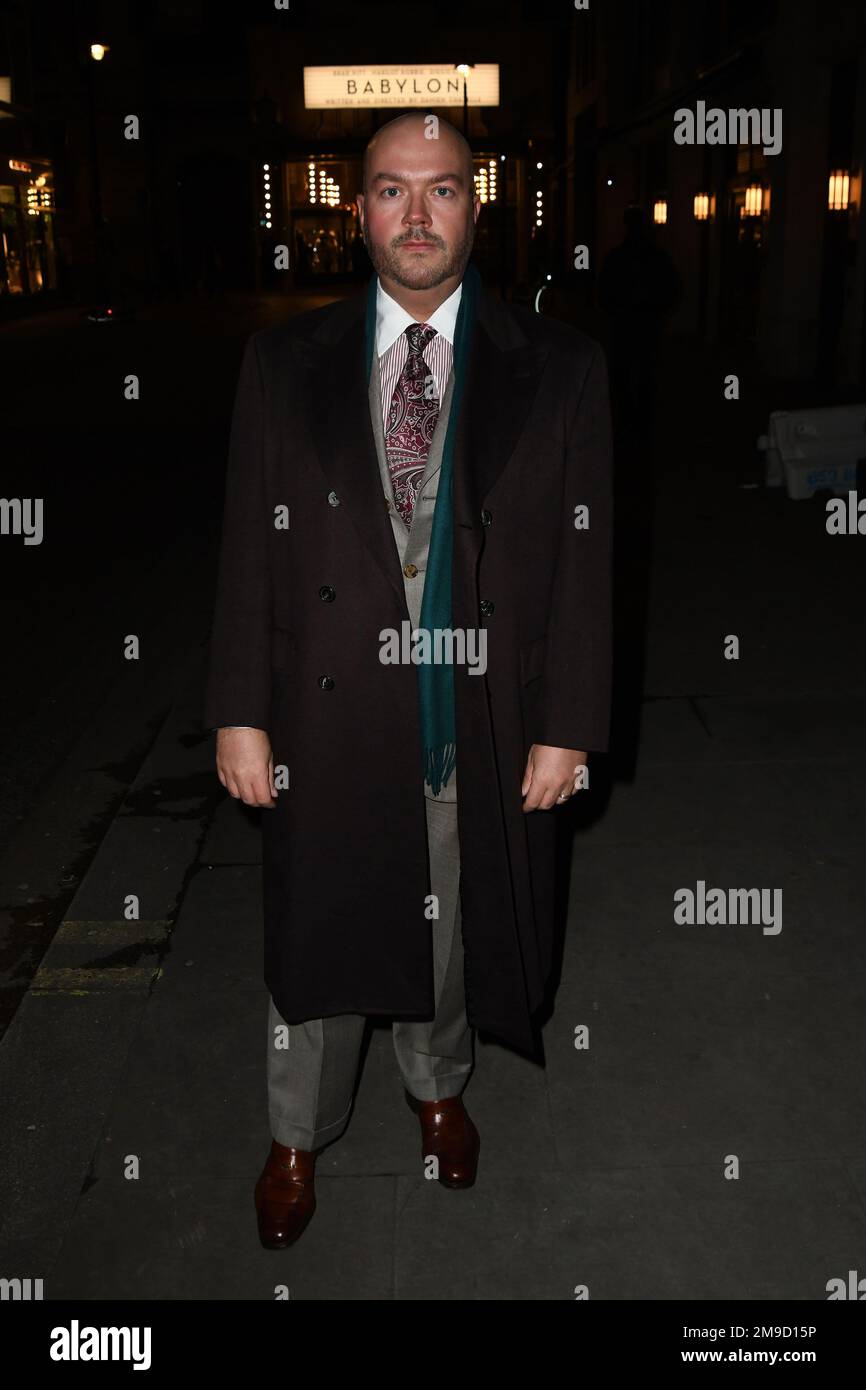 Jonathan Sothcott At Babylon Event Stock Photo - Alamy