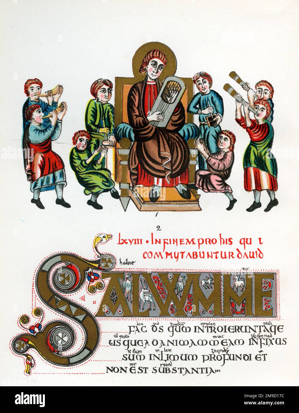 Psalter Of St Augustine 4 Century Stock Photo - Alamy