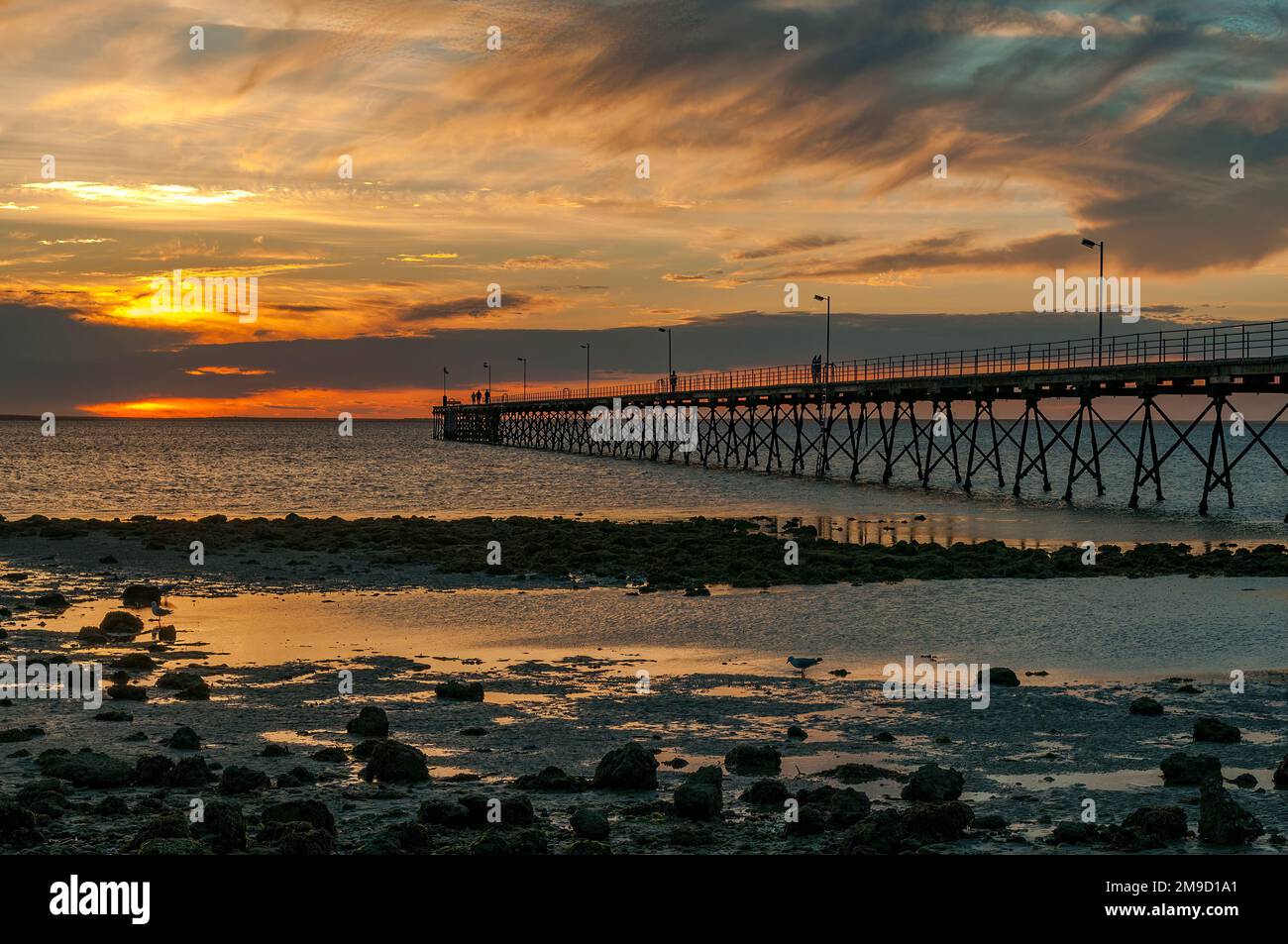 Sunset at the Jetty, Ceduna, South Australia, Australia Stock Photo - Alamy