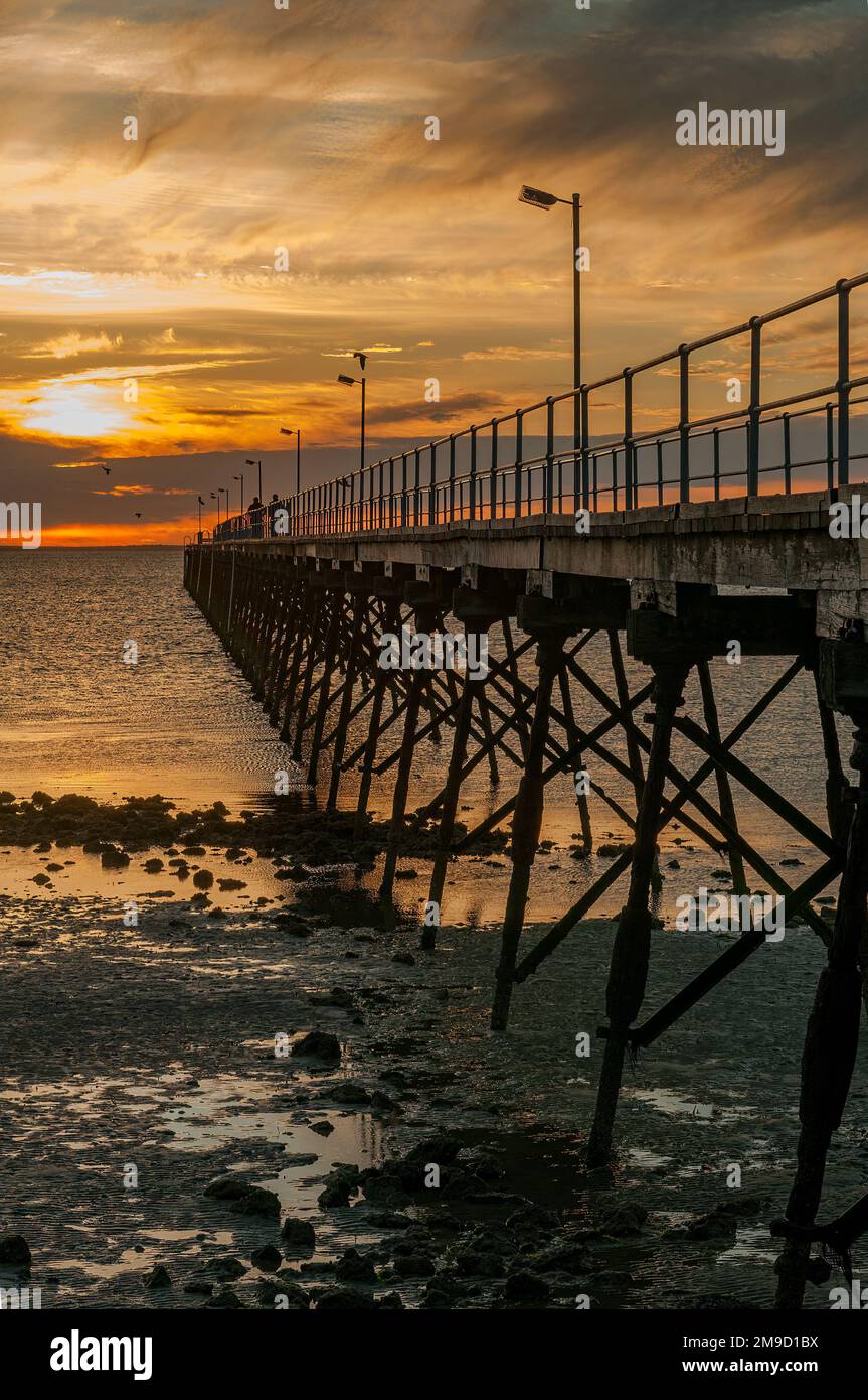 Sunset at the Jetty, Ceduna, South Australia, Australia Stock Photo - Alamy