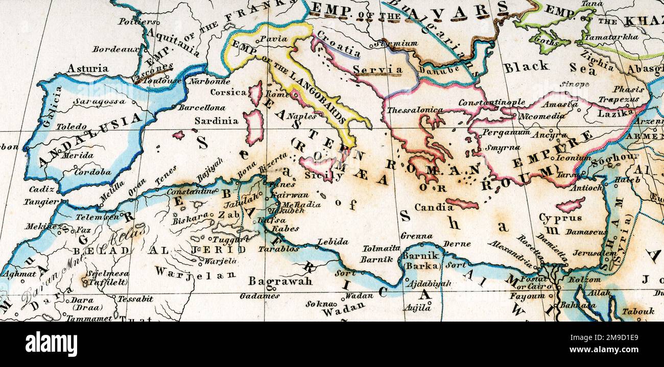 Mediterranean In 8 Century Stock Photo - Alamy