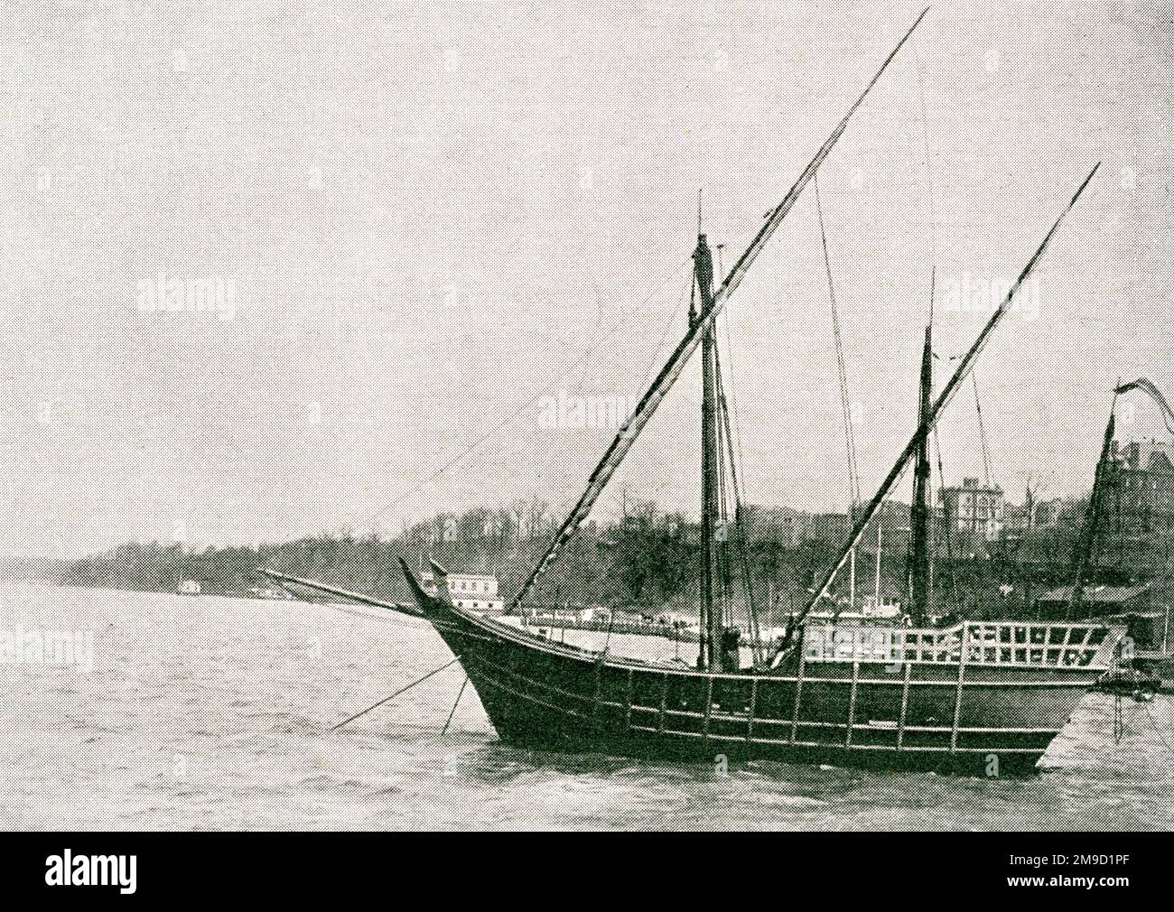 Colombus Ships - The Nina Stock Photo - Alamy