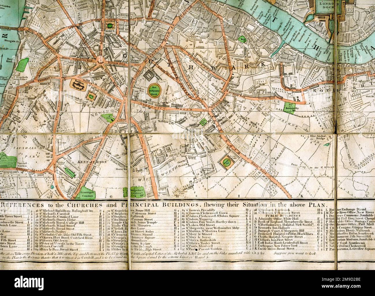 Section Of Map Of London Stock Photo - Alamy