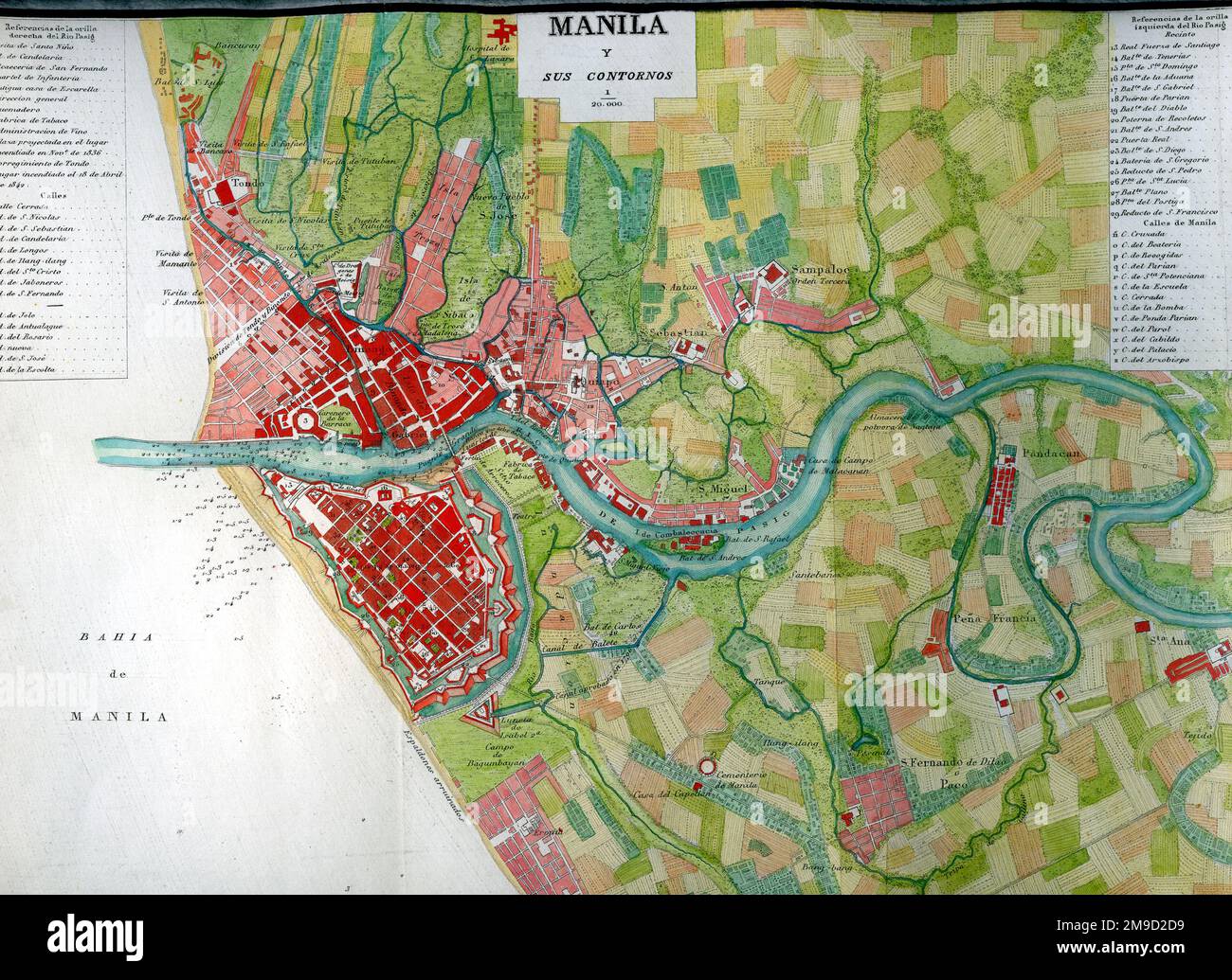 Manilla Town Plan Stock Photo - Alamy