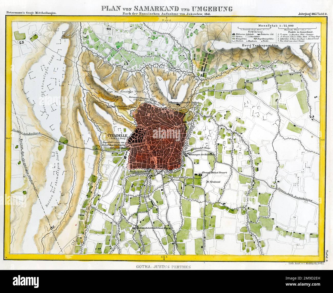 Plan Of Samarkand Stock Photo - Alamy