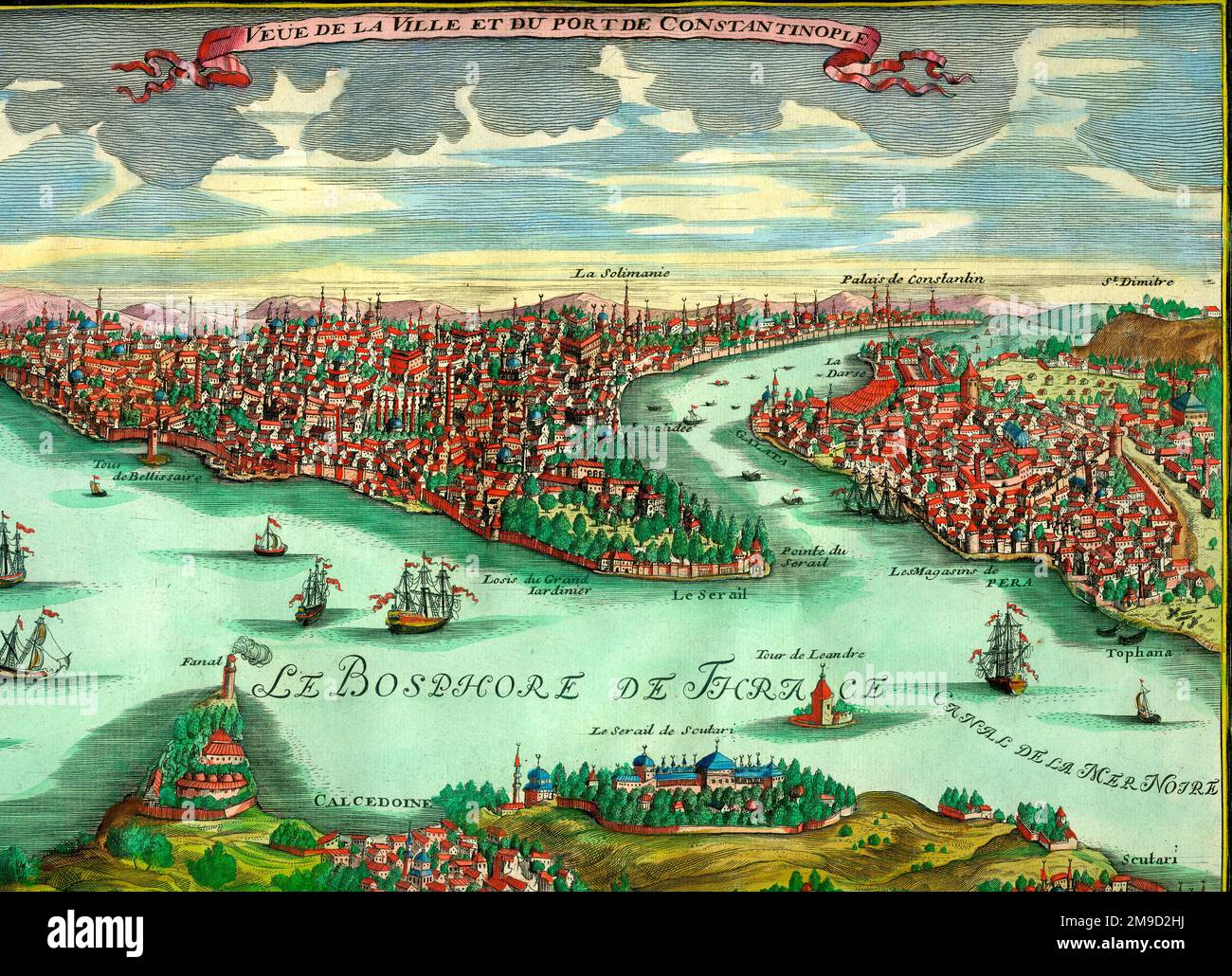 Town View Of Constantinople Stock Photo - Alamy