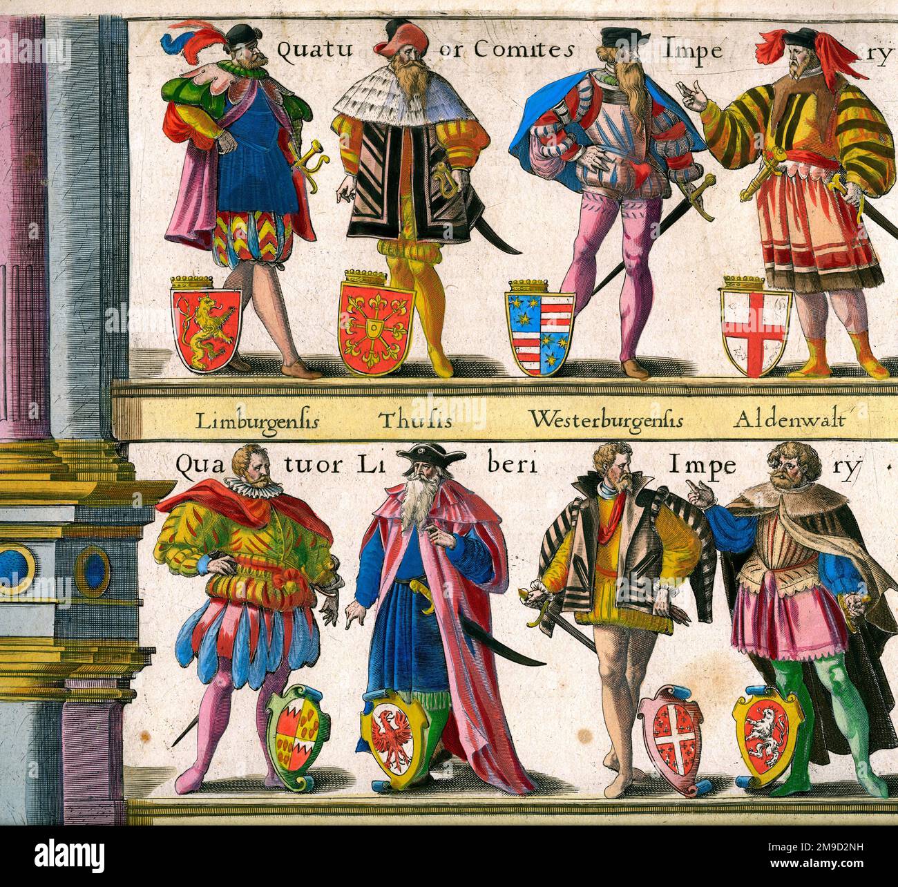 Heraldic Figures Of The German Cities Stock Photo - Alamy