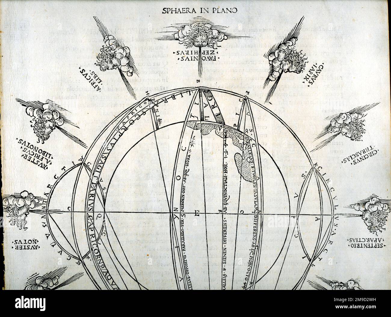 Ptolemaic Wind Chart Stock Photo - Alamy
