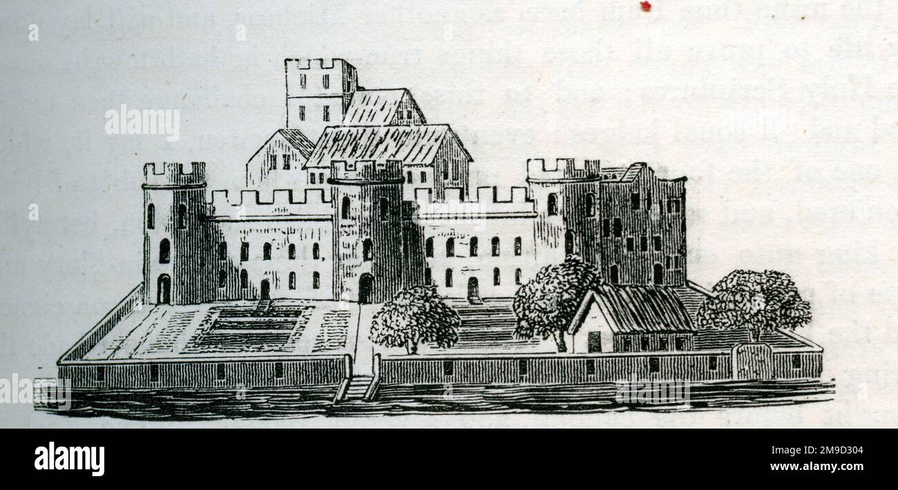 Somerset House At The Time Of Edward Vi - Sketch Stock Photo - Alamy