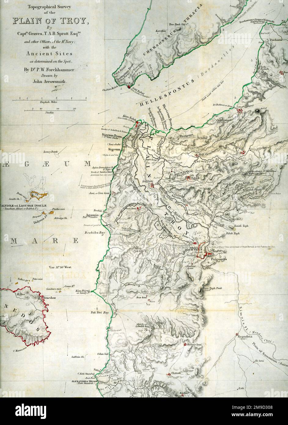 Plan Of Troy Stock Photo - Alamy