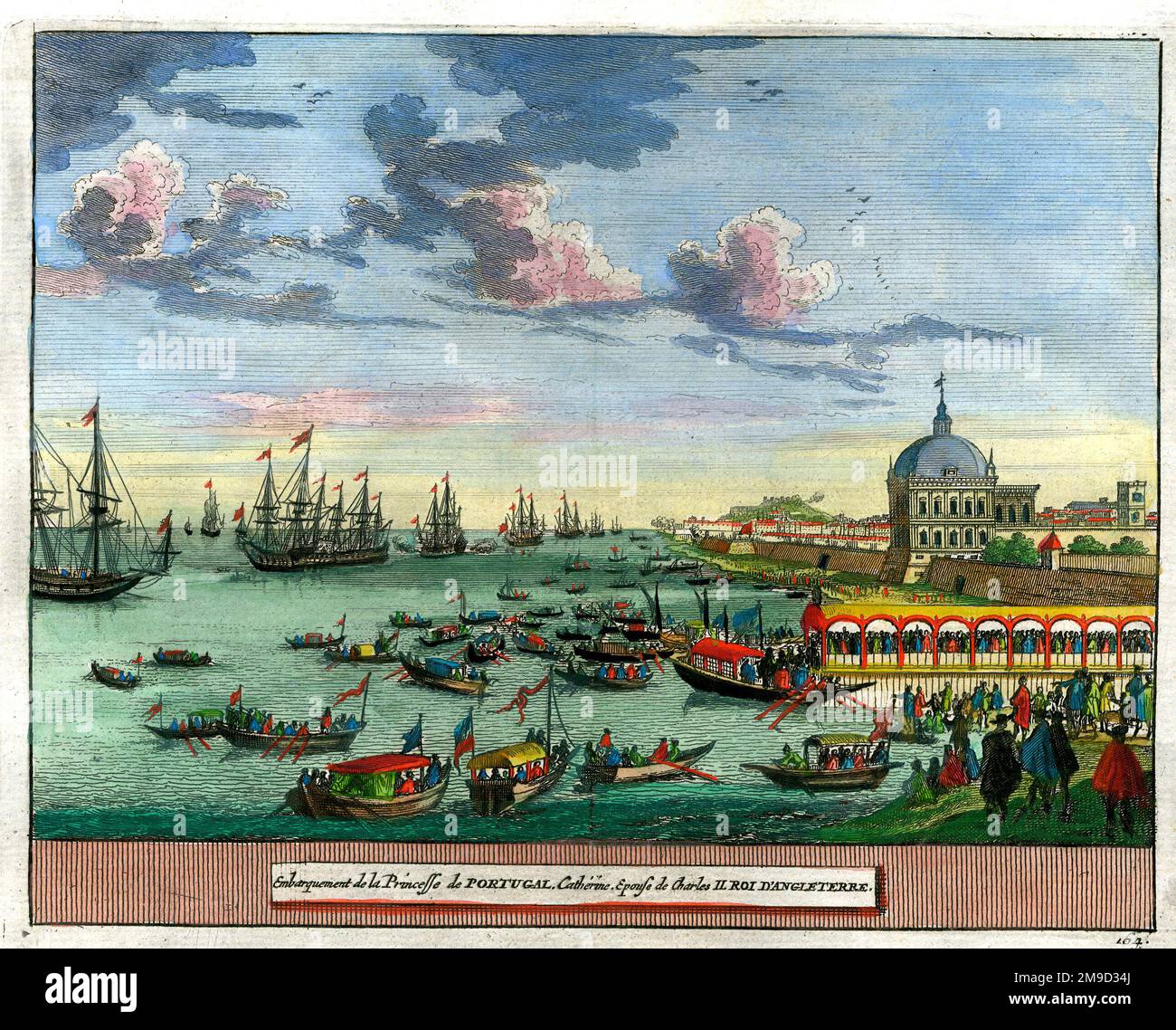 Embarkation Of Princess Catherine Of Portugal Fiance Of Charles Ii King ...