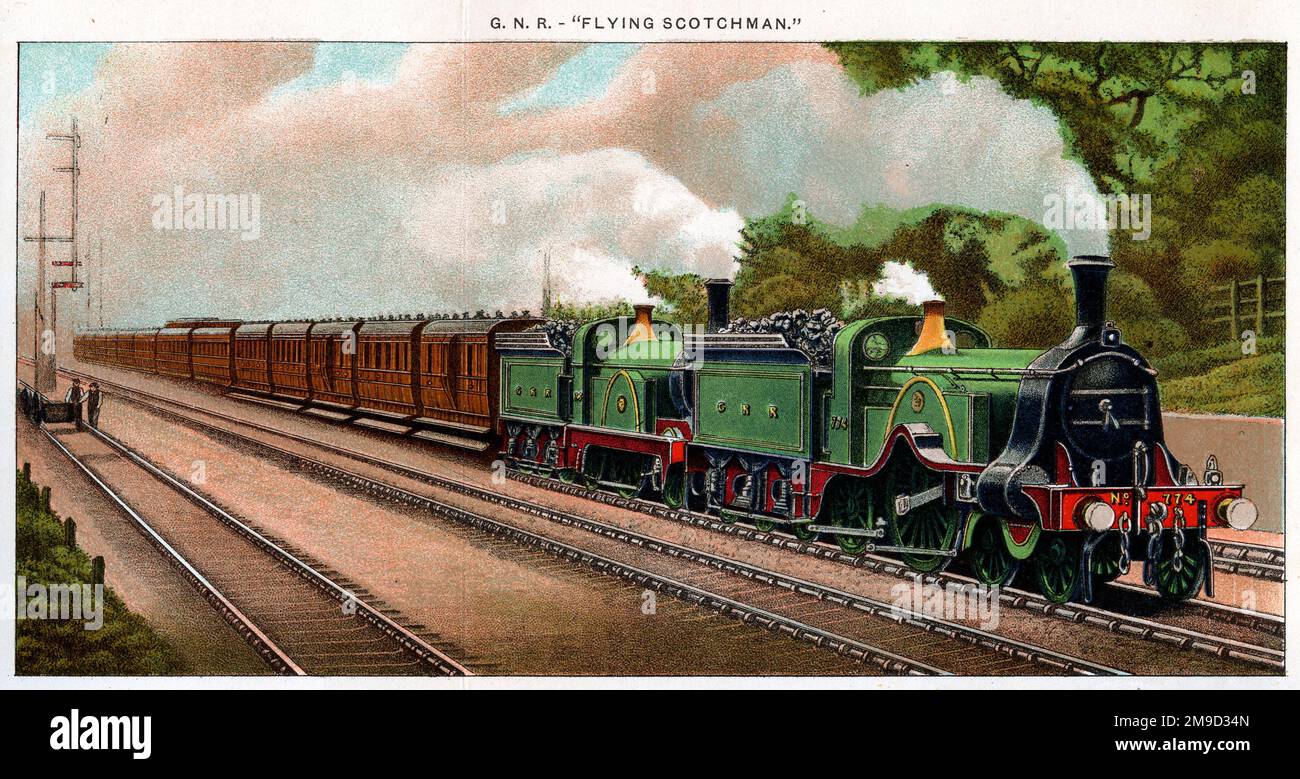 Train Engines - Gnr Flying Scotsman Stock Photo - Alamy