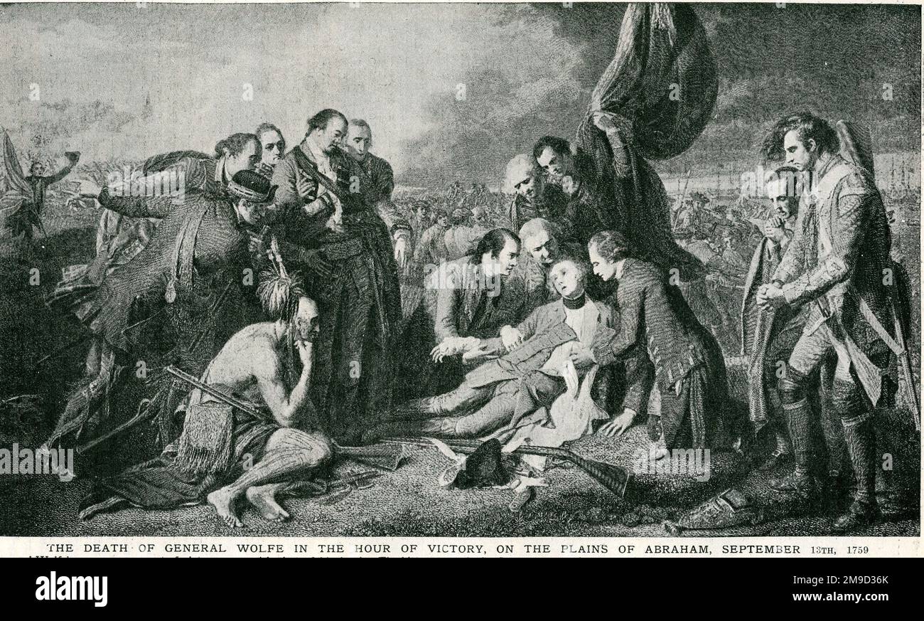 Death Of General Wolfe At Quebec Stock Photo - Alamy