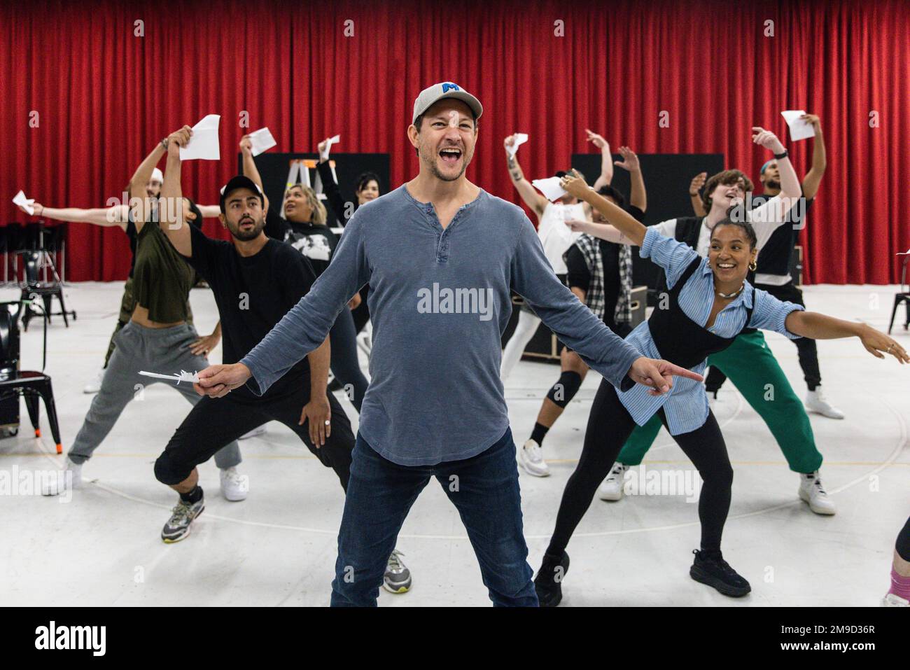 Rob Mills (centre) plays Shakespeare during a media preview for ...