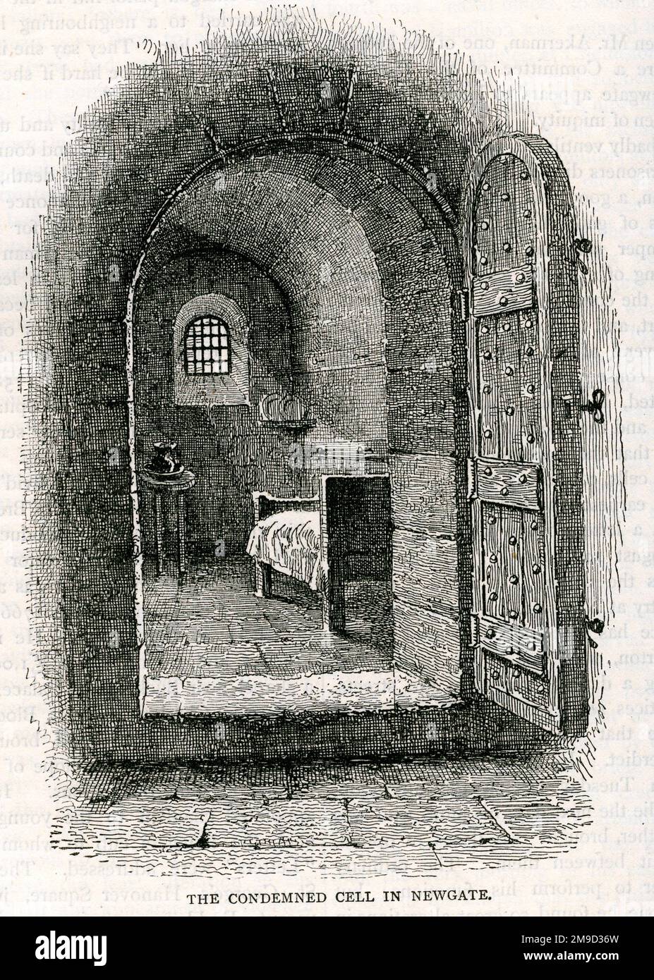 London - The Condemned Cell Newgate Stock Photo - Alamy