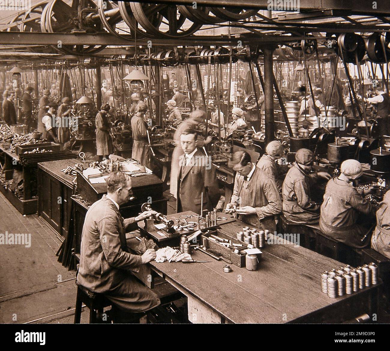 Light machinery'. Many of the machines are operated by women, men at ...