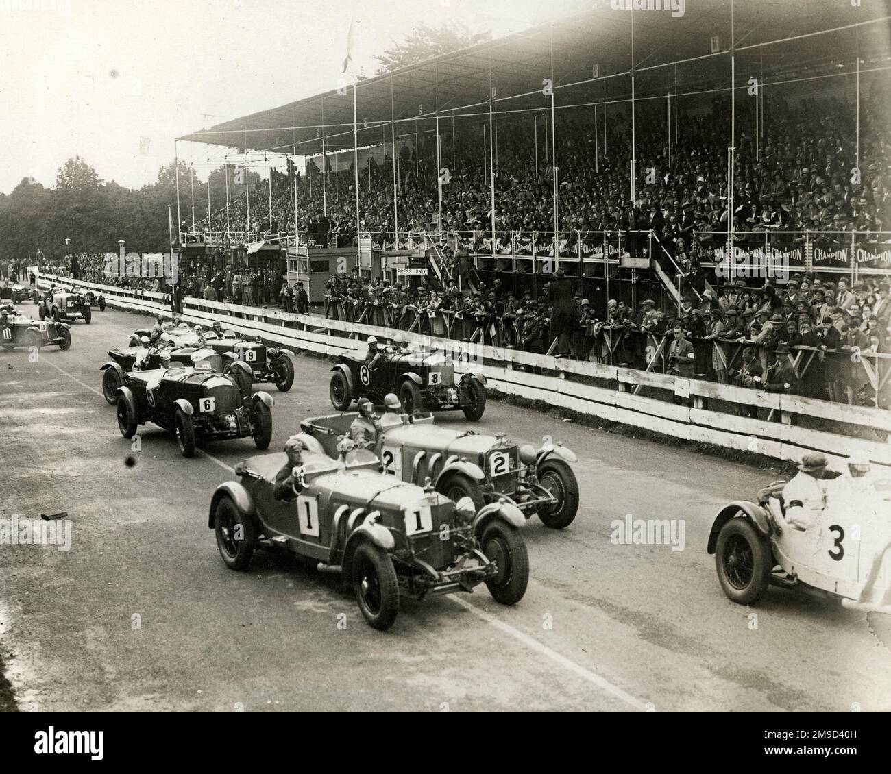 Start of Irish Grand Prix with Rudolf Caracciola Mercedes (Car 3 ...