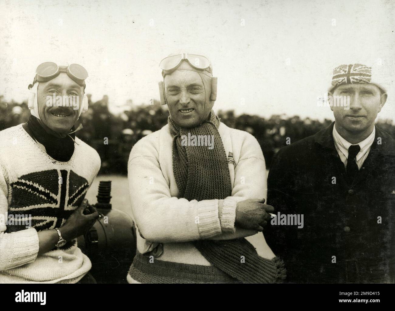 Callingham Campbell (in middle) and Webster at Fanoe Island Speed Trial ...