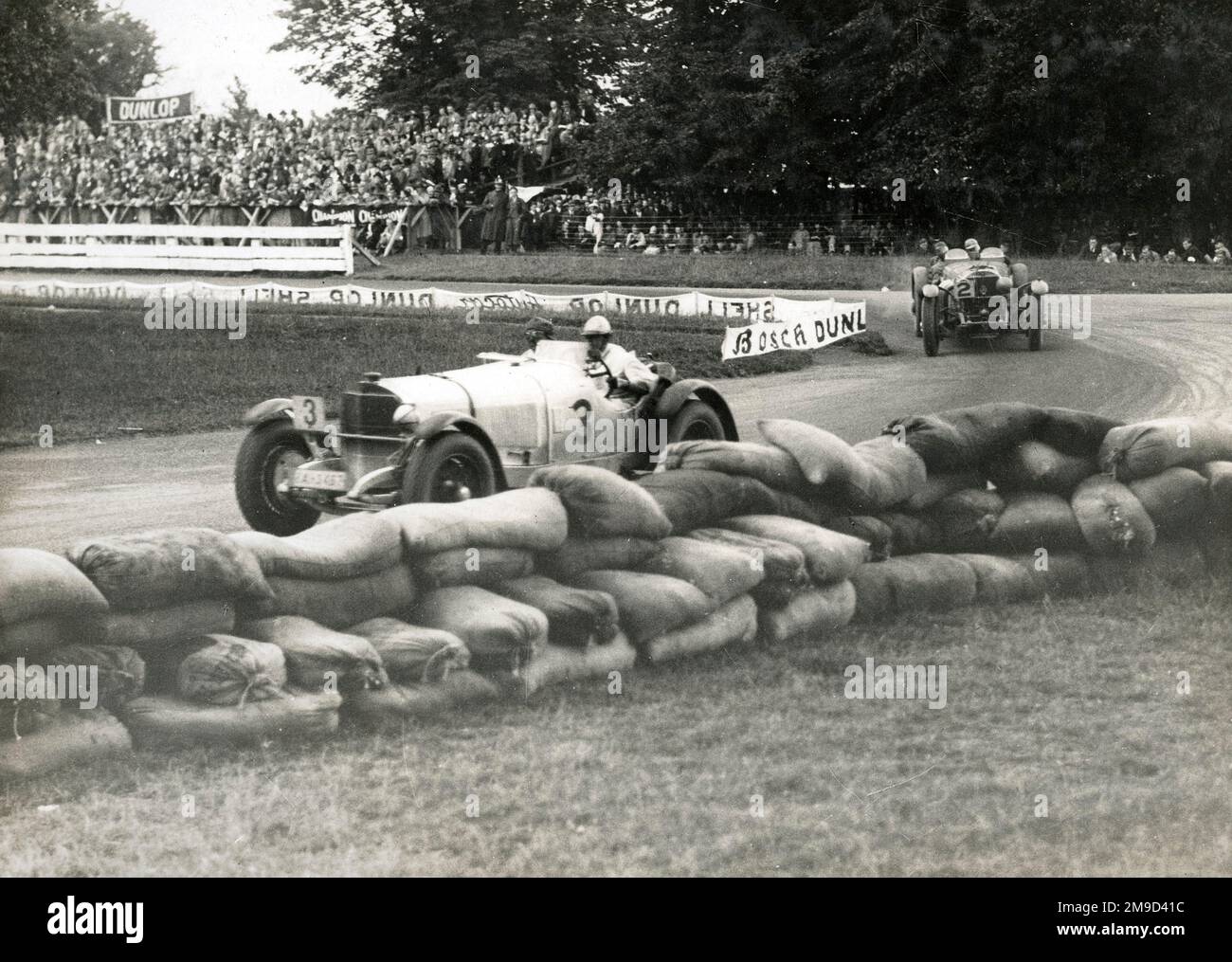 Campbell in Car 2, hot on heels of Rudolf Caracciola in car 3 - Belfast ...