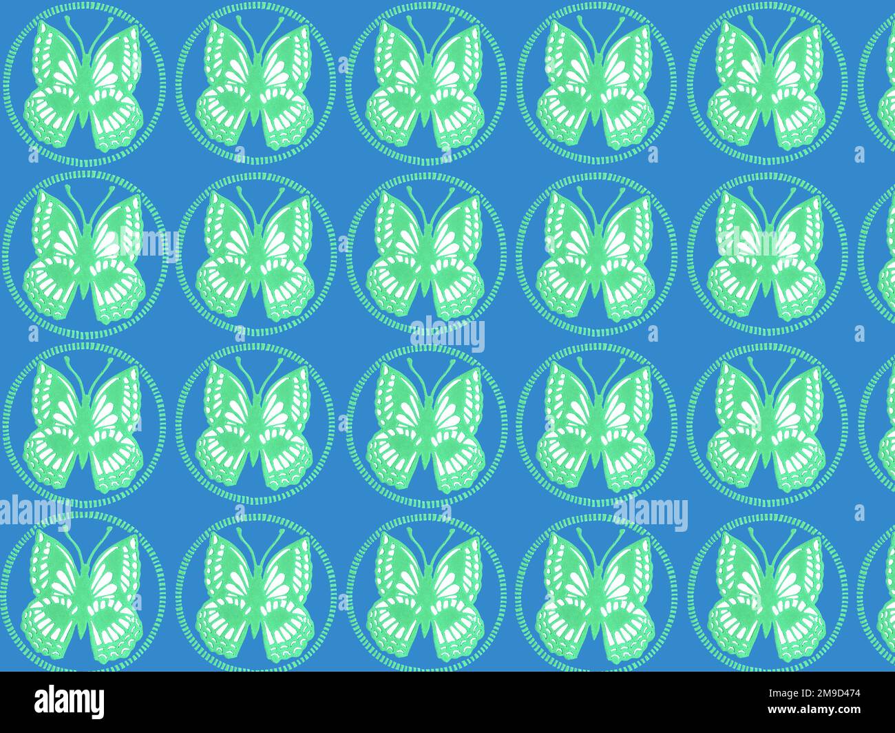 Beautiful green butterflies repeating pattern Stock Photo - Alamy