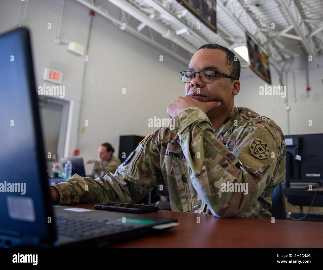 U.S. Army Reserve Lt. Col. Scott Carrington, battalion commander of the ...