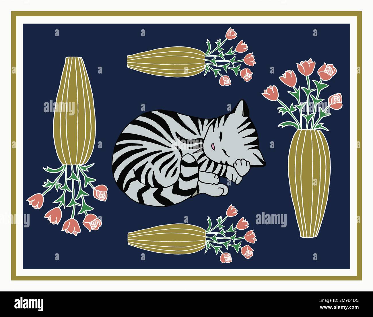 Sleeping tabby Cut Out Stock Images & Pictures - Alamy